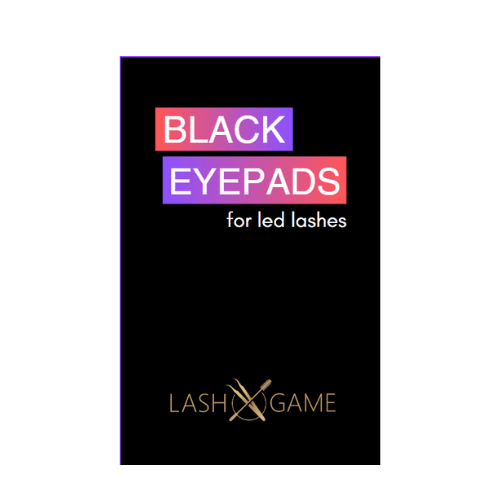 Black Lint-Free Under Eye Pads for LED Lash Extensions – LASHGAME